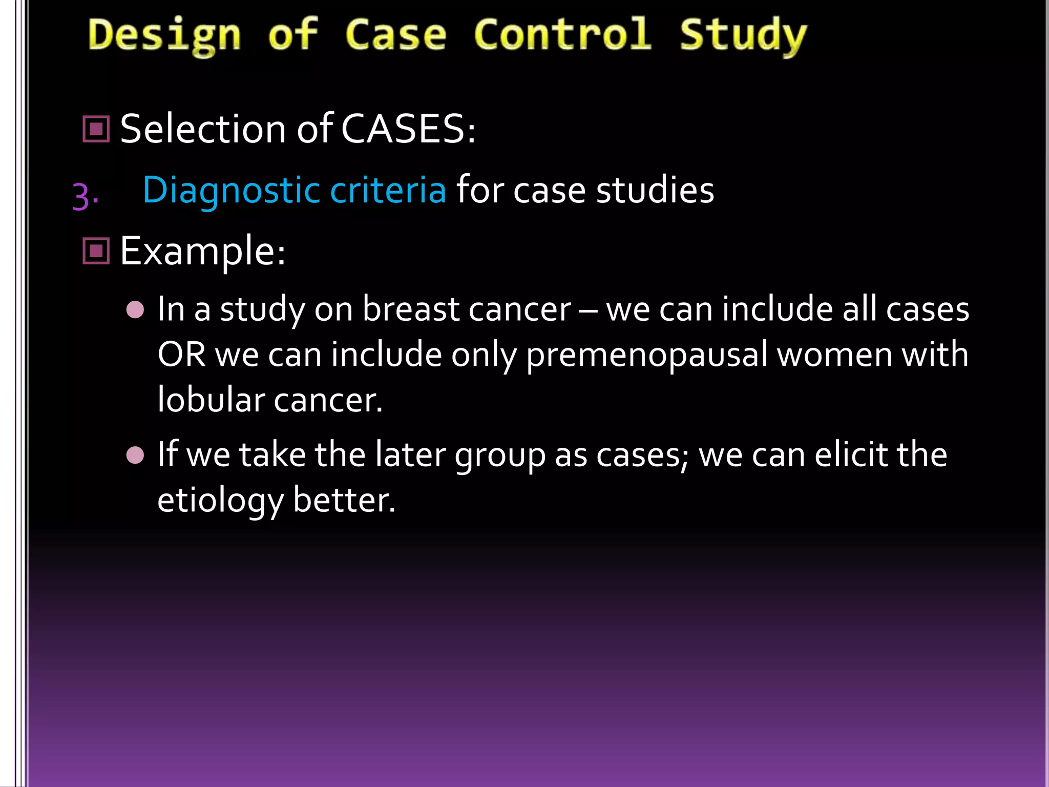 Case control study | PPTX