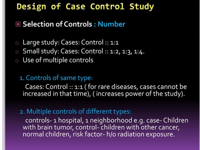 Case control study | PPTX