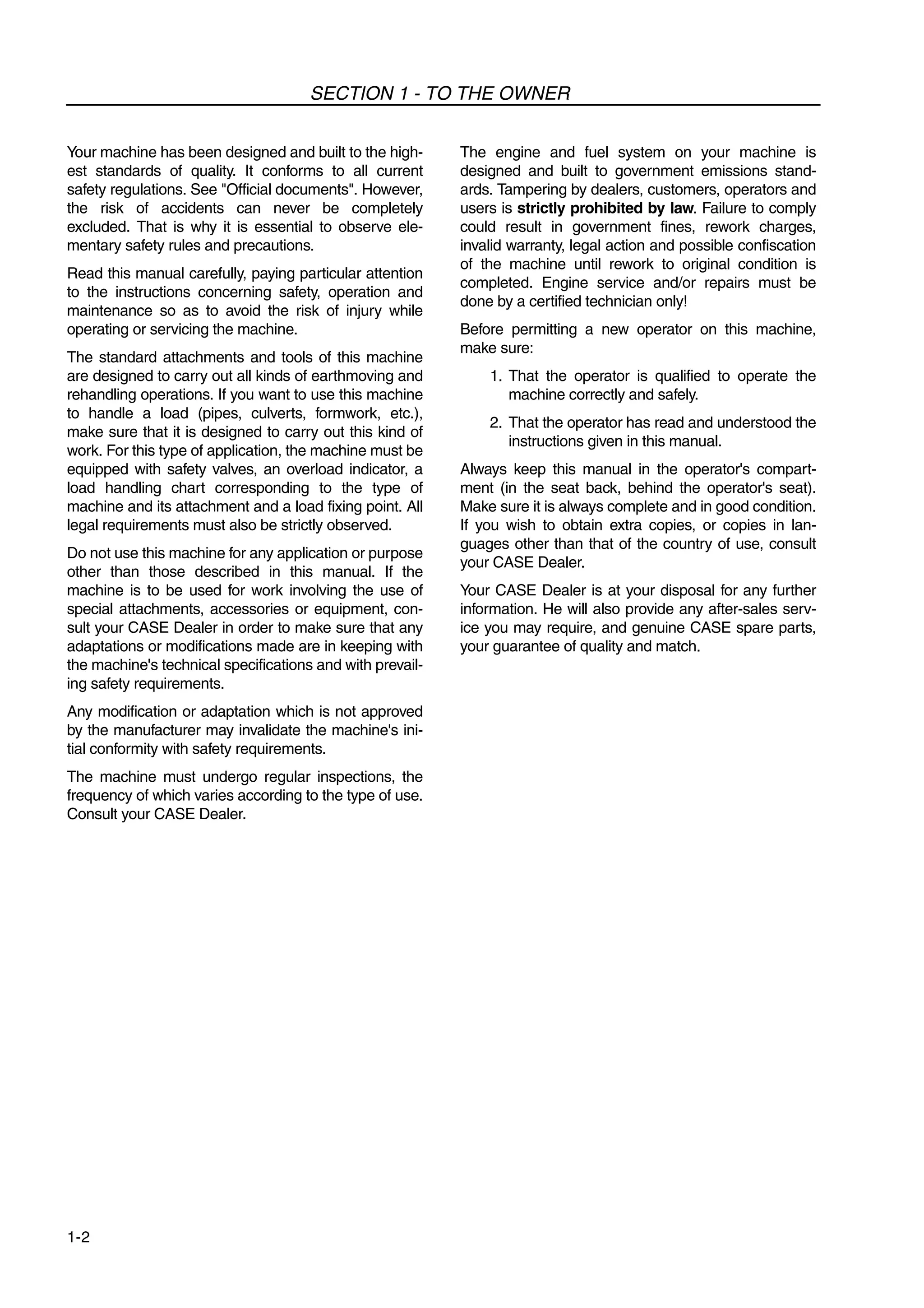 Case cx135 sr tier 3 crawler excavator operator manual | PDF