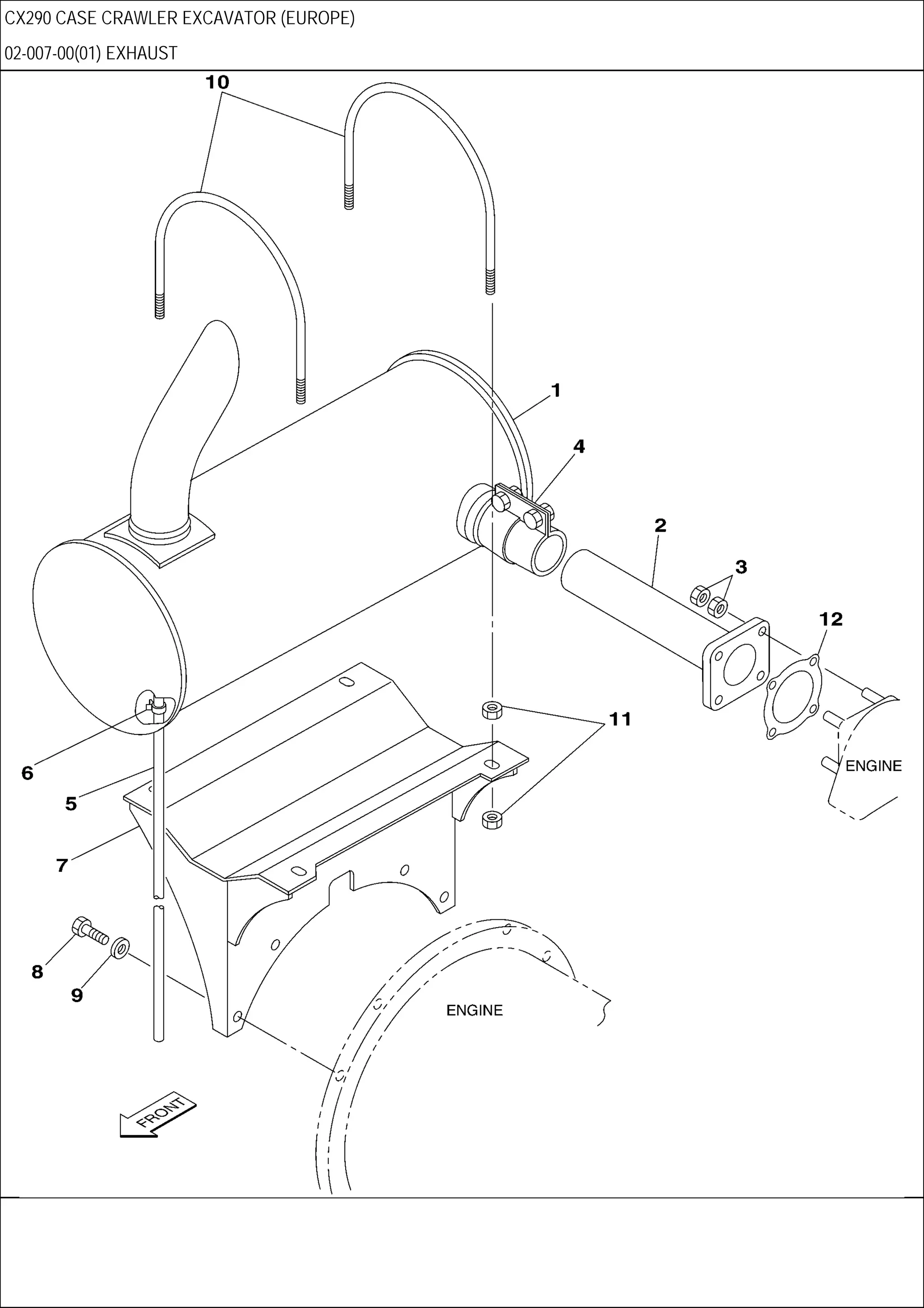 Case cx290 crawler excavator parts catalogue manual | PDF