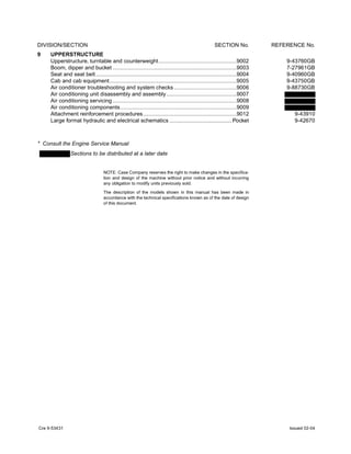 Case cx290 crawler excavator service repair manual | PDF