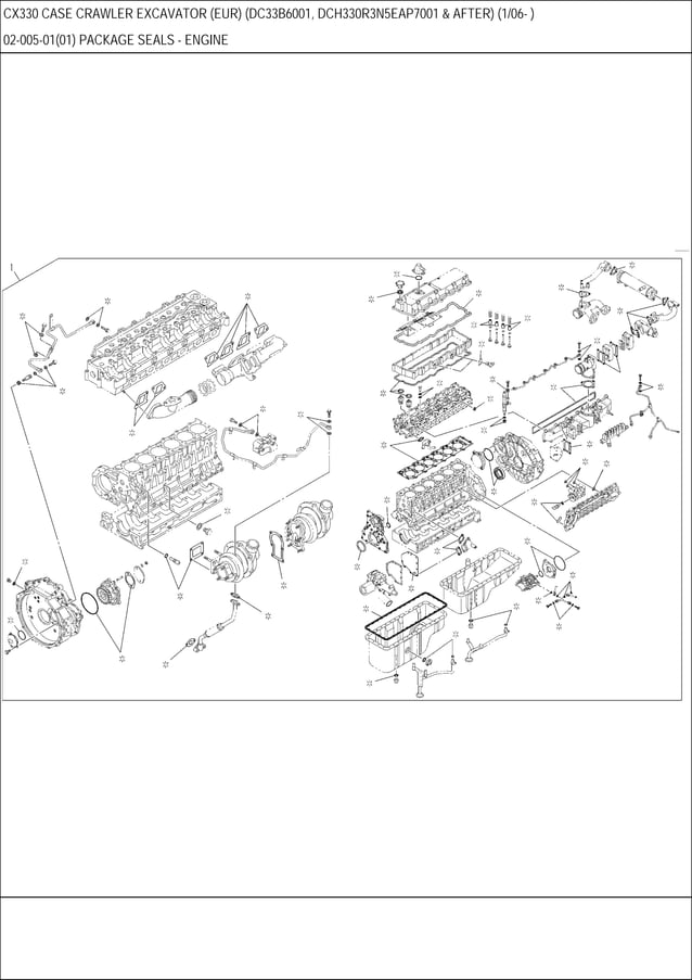 Case cx330 crawler excavator parts catalogue manual | PDF