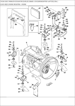 Case cx330 crawler excavator parts catalogue manual | PDF