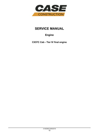 Case cx57 c mini excavator service repair manual | PDF