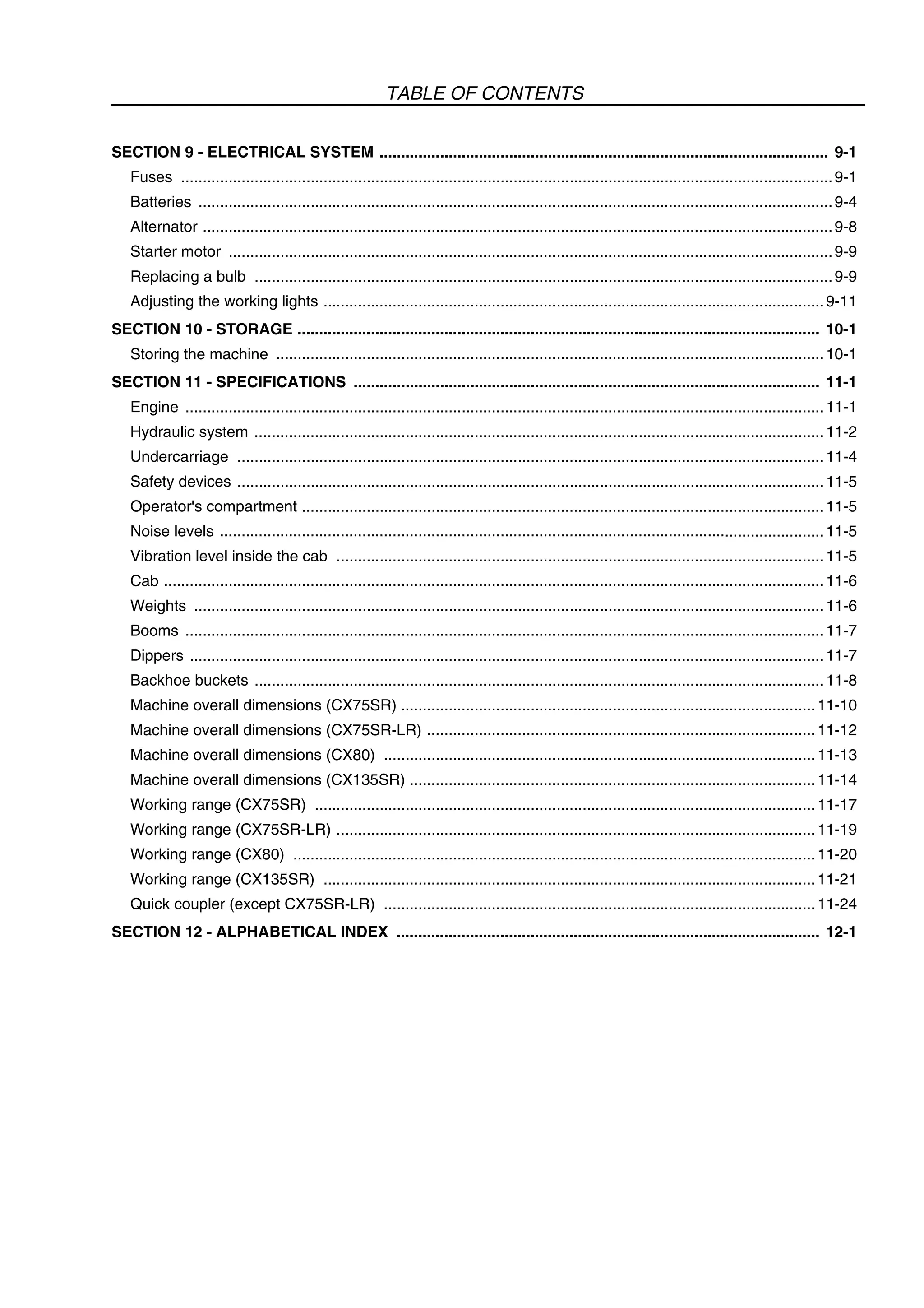 Case cx75 sr tier 3 crawler excavator operator manual | PDF