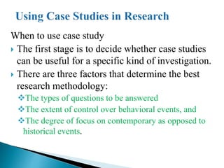 Case Study Research Method | PPTX