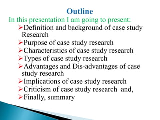 Case Study Research Method | PPTX