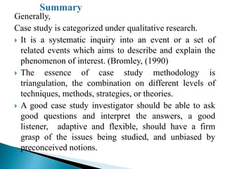 Case Study Research Method | PPTX