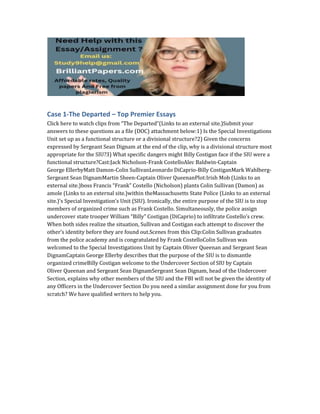 Case Departed Top Premier Essays.docx