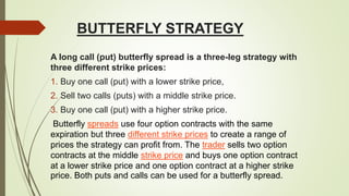 derivatives-butterfly & straddle strategy, IRS, Haircut, CDS, futures ...