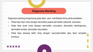 case report dermatitis atopik stase kulit kelamin | PPTX