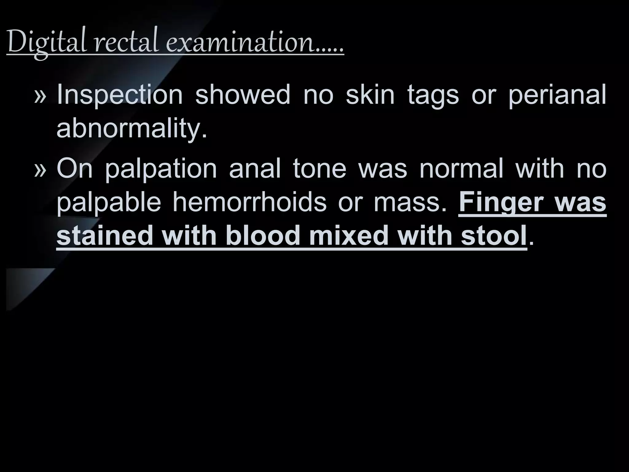 Adenocarcinoma Rectum and Low anterior resection using double stapling ...