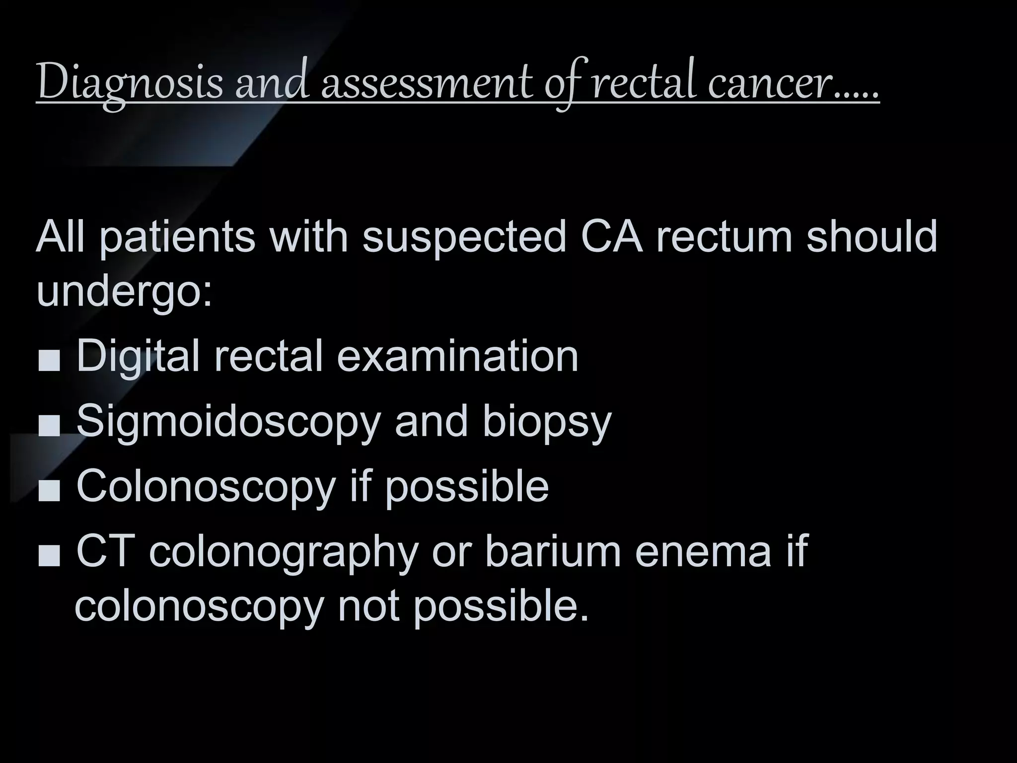 Adenocarcinoma Rectum and Low anterior resection using double stapling ...