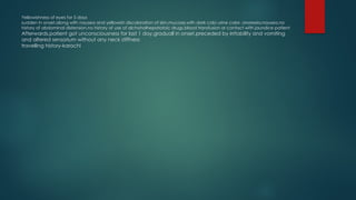 Case discussion-Leptospirosis and cereral malaria-Dr Faisal Bin Saeed.pptx