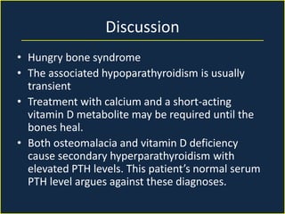 Case discussion calcium abnormalities (final) | PPSX