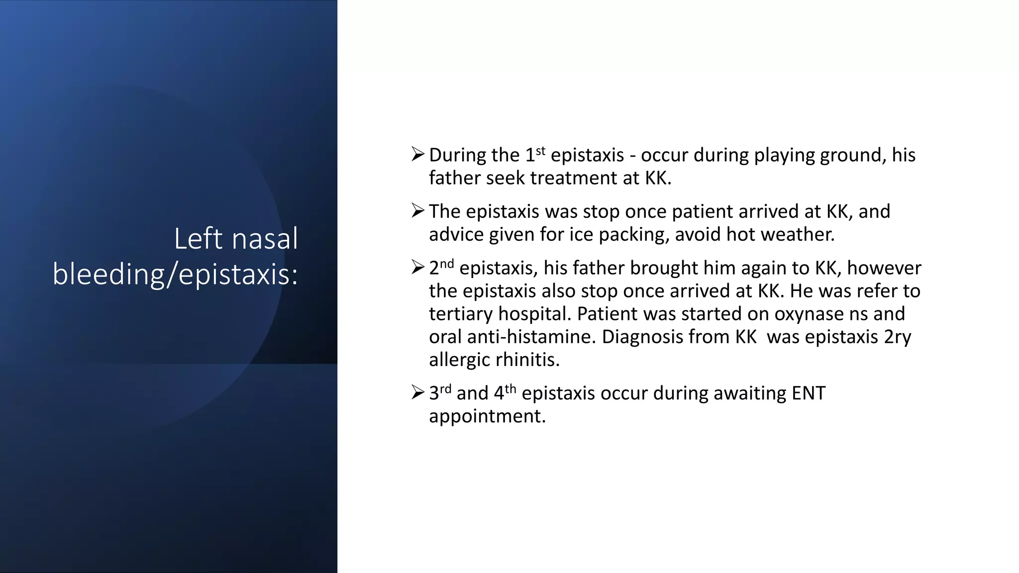 Juvenile nasopharyngeal angiofibroma (JNA) - Case discussion | PPT