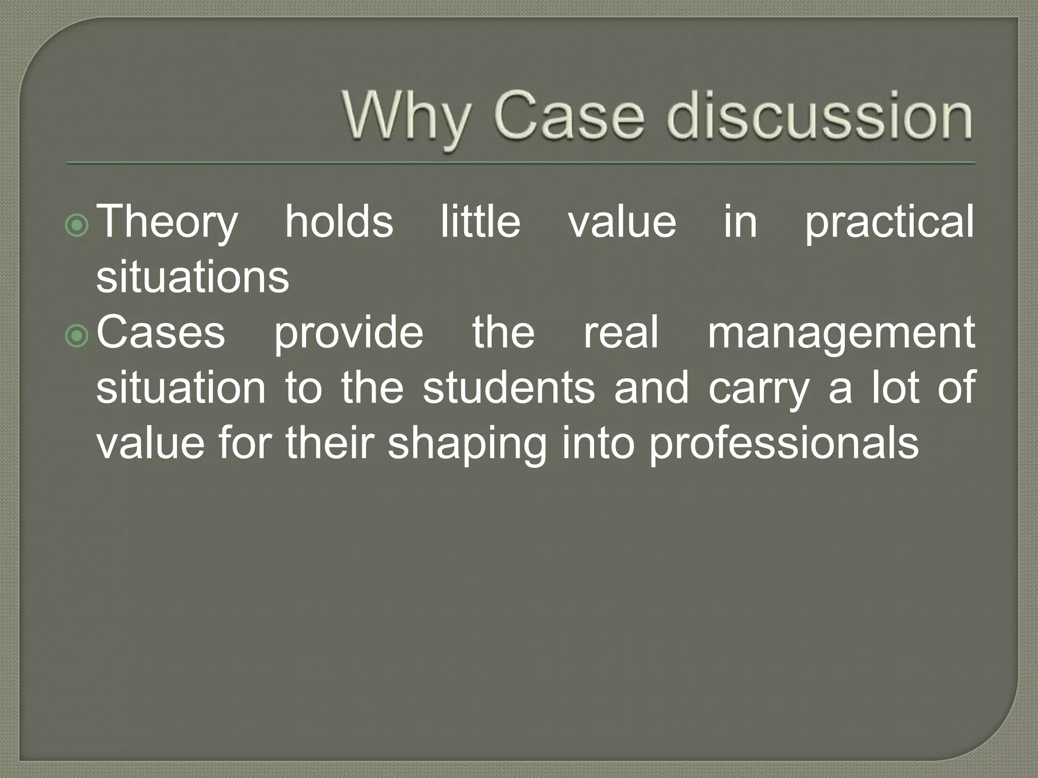 Case discussion method | PPTX