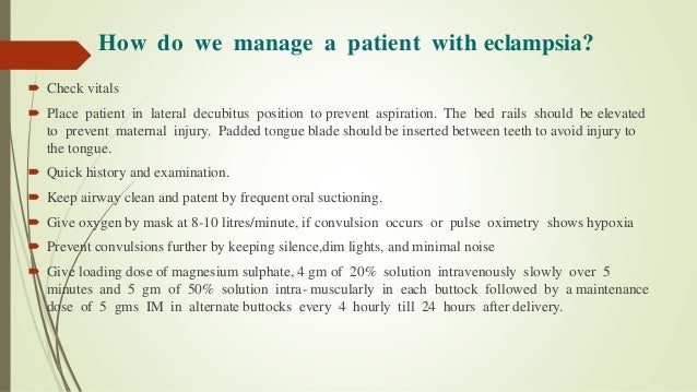 Management of Pre-eclampsiavvand eclampsiav Case discussions