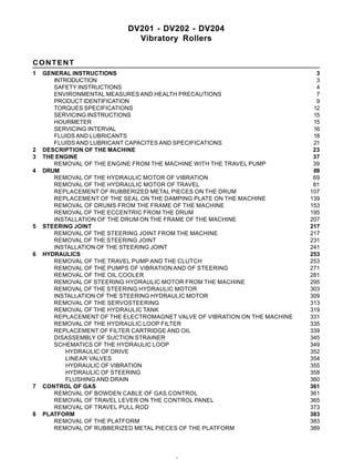 Case dv204 vibratory roller service repair manual | PDF