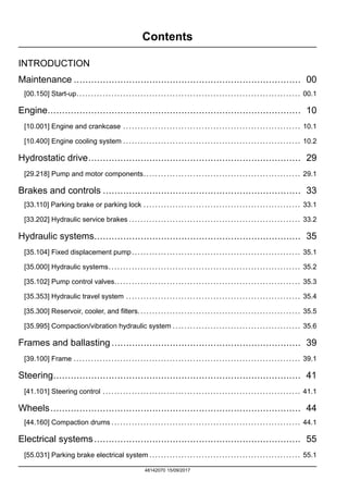 Case dv45 tier 4 a (interim) vibratory roller service repair manual | PDF