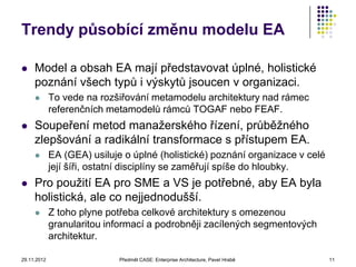 Základní otázky o EA (Basic Questions about EA) | PPT