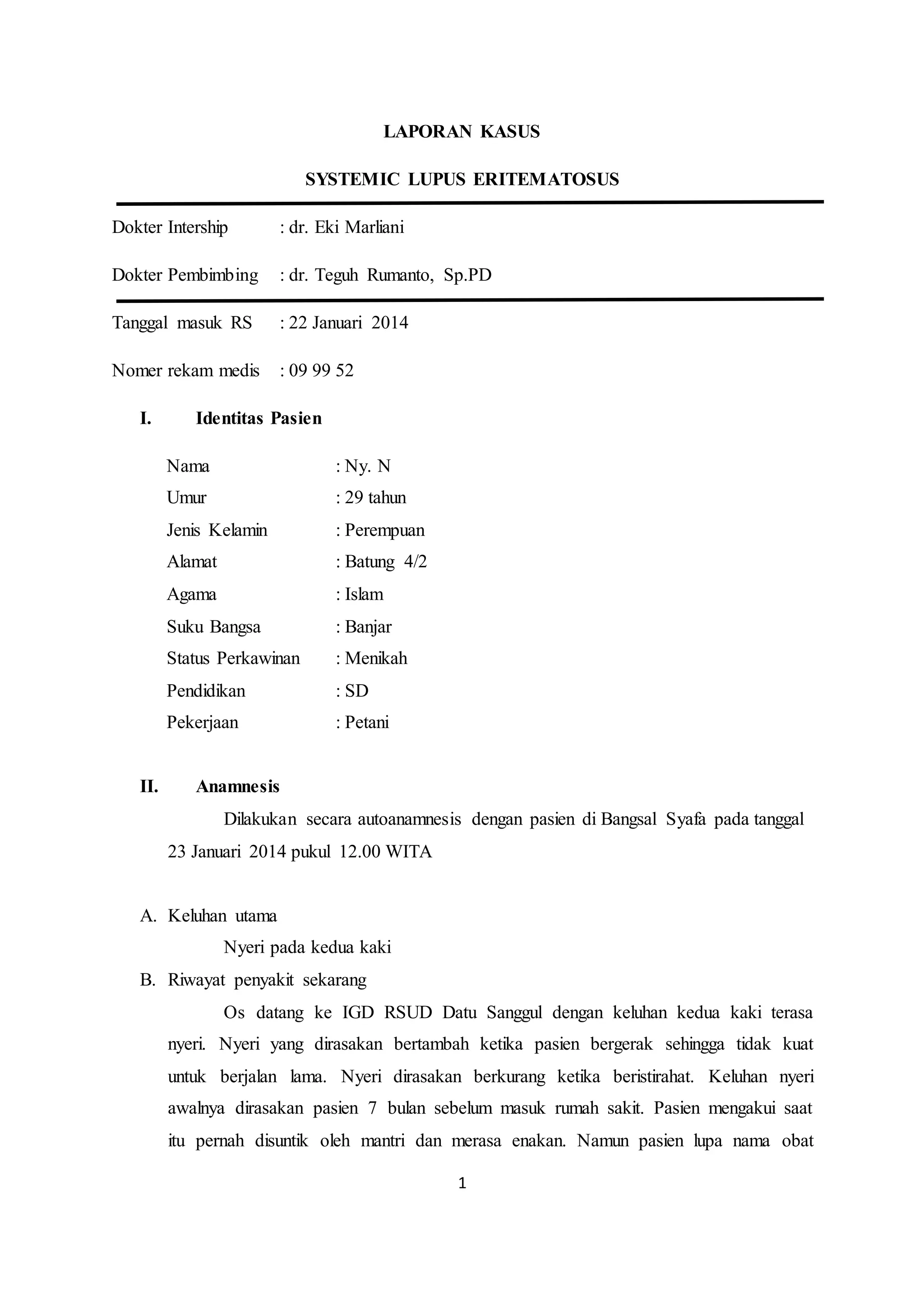 Case eki 1 sle fix ya | DOCX