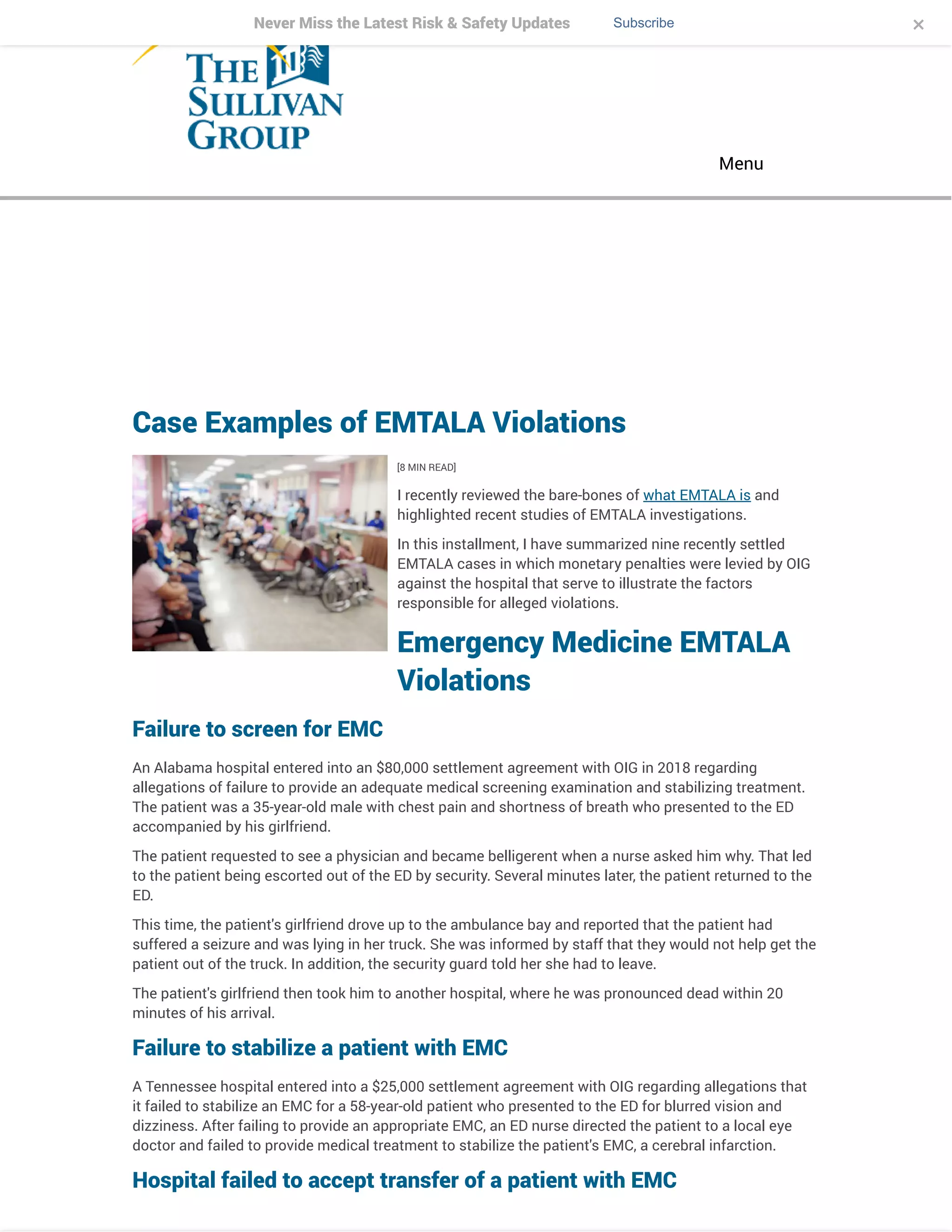 Case examples of emtala violations | PDF
