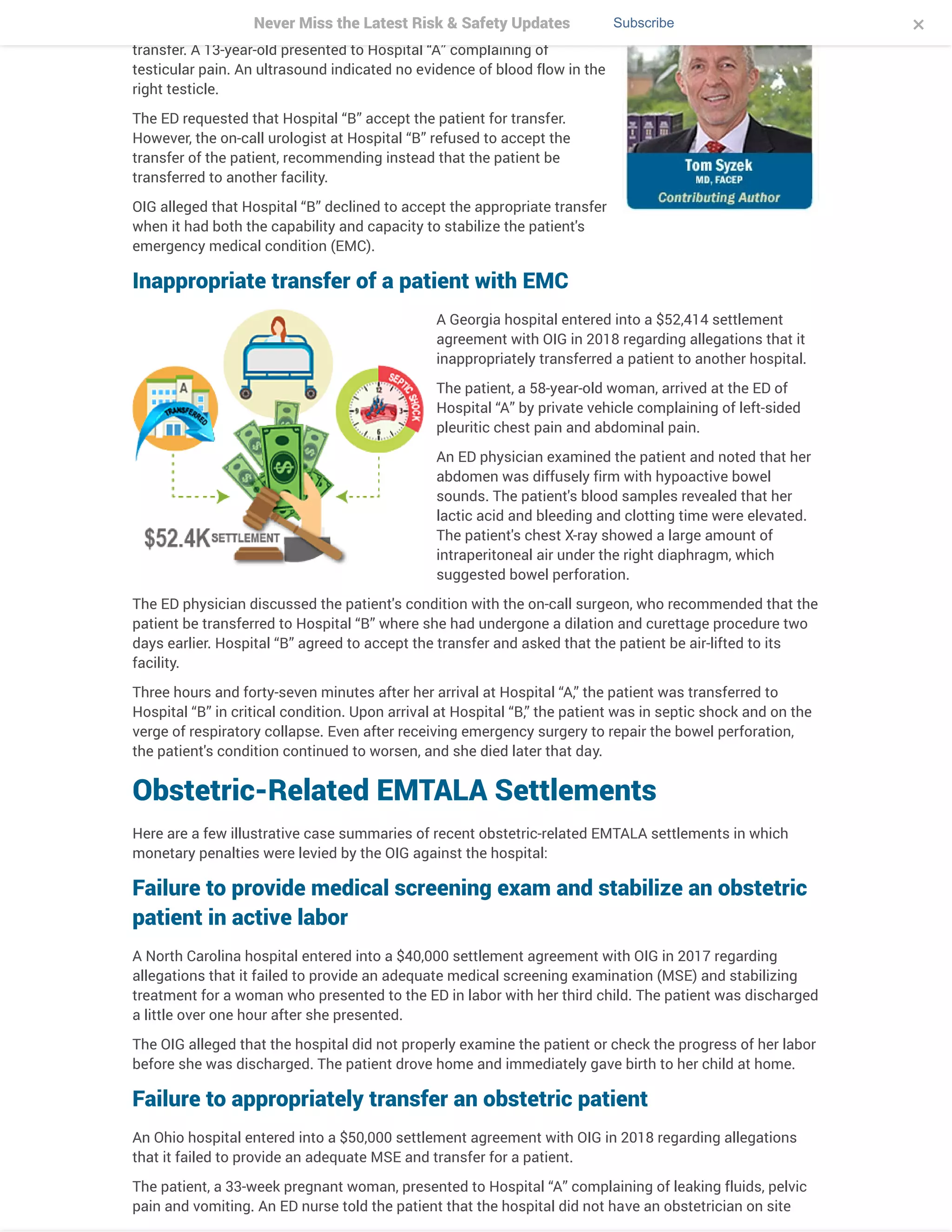 Case examples of emtala violations | PDF