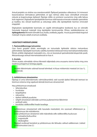 Case Forest metoodika: õpetaja käsiraamat | PDF