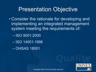 Case for integrated_management_systems | PPT | Business | Business and ...