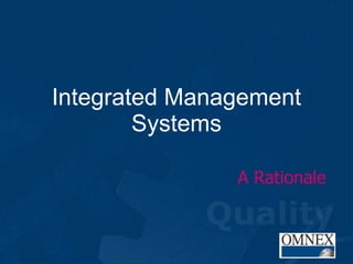 Case for integrated_management_systems | PPT | Business | Business and ...