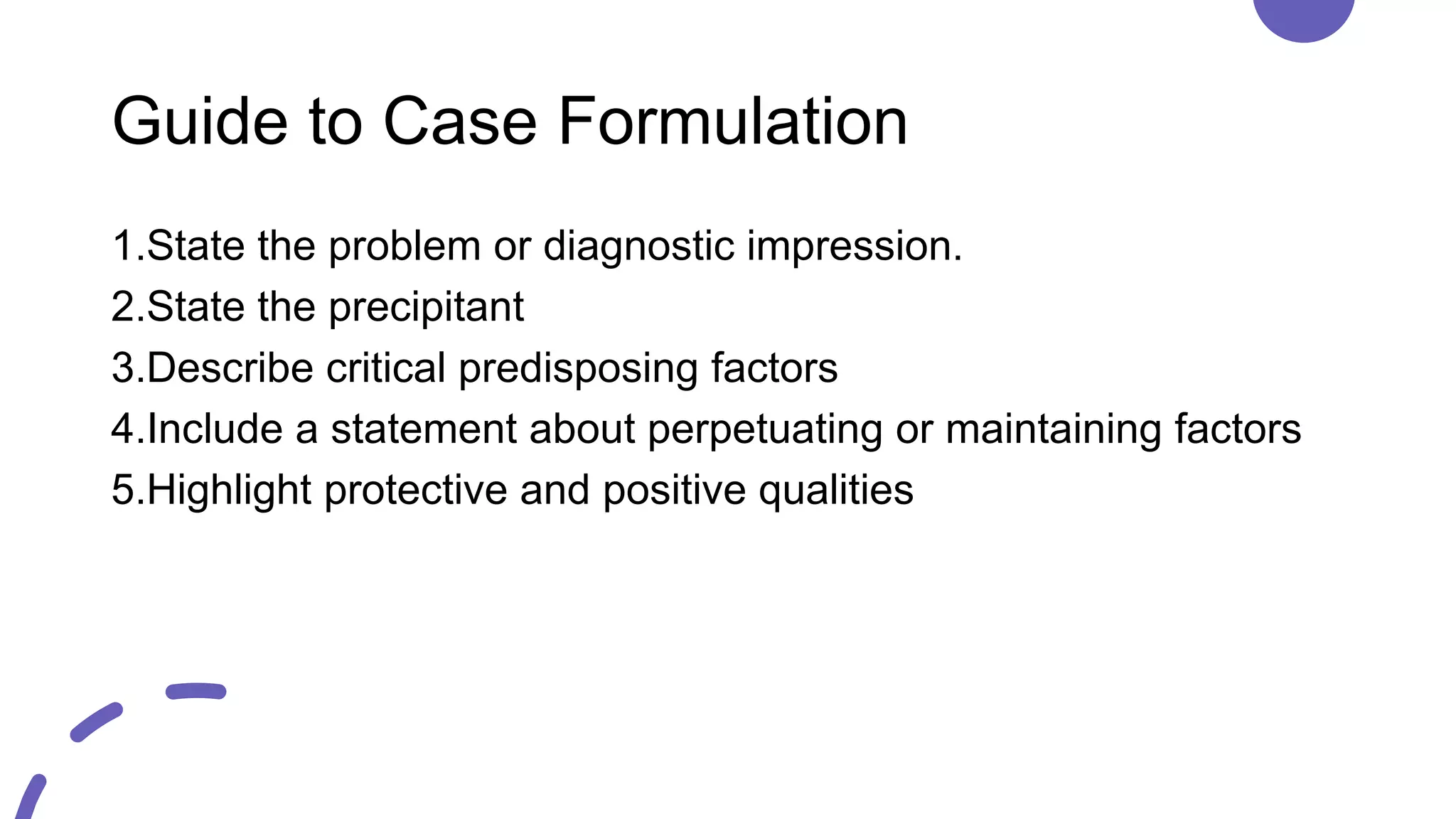 Case formulation | PPTX