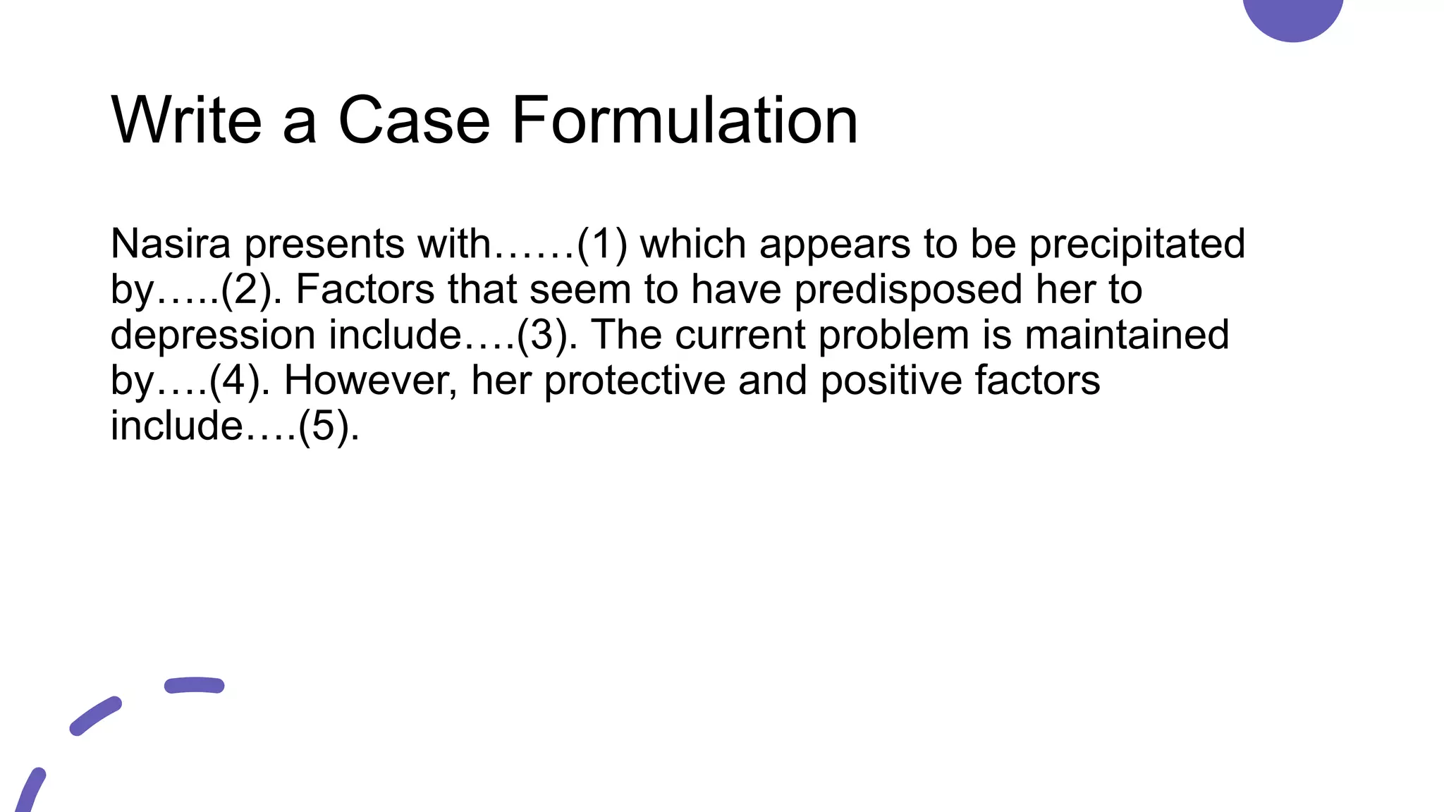 Case formulation | PPTX