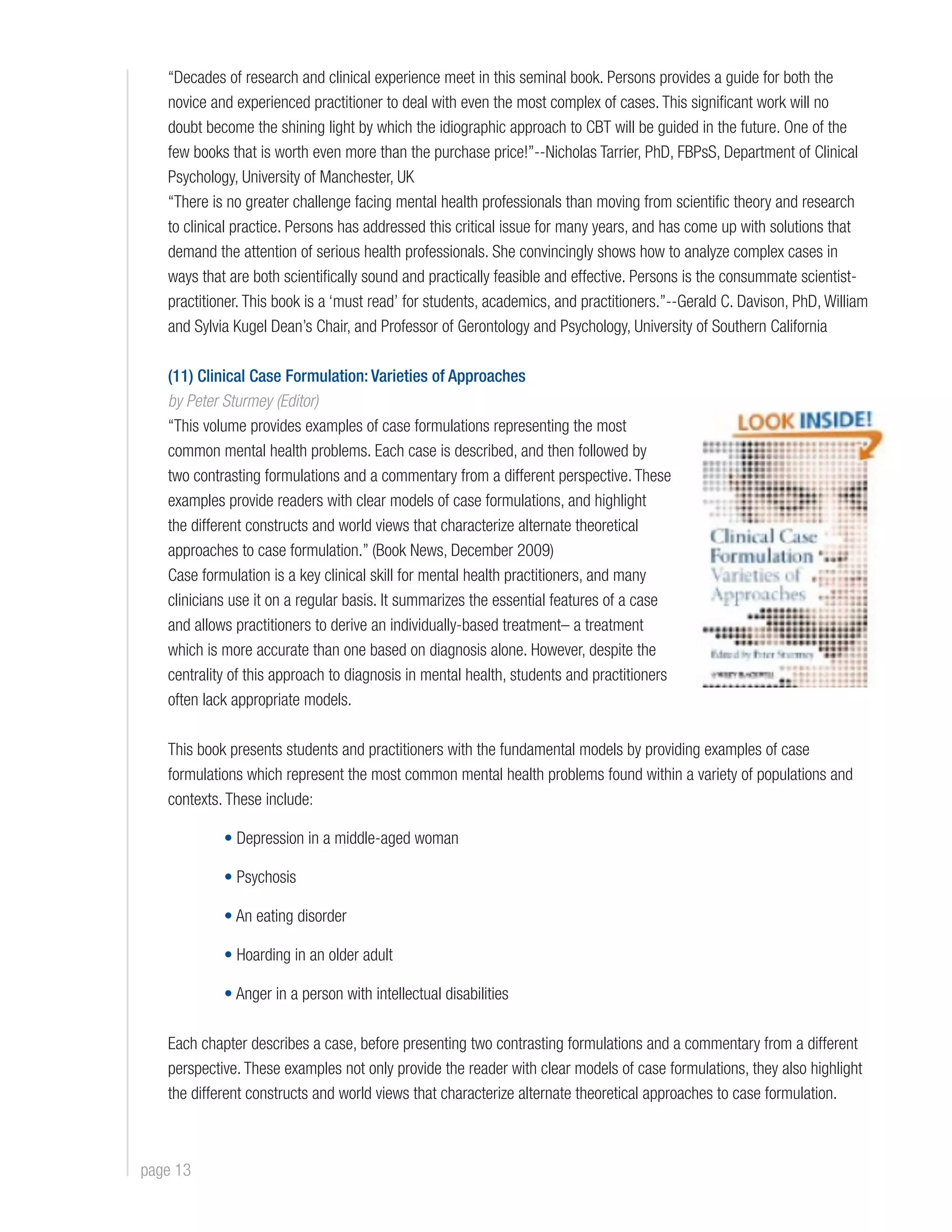 Clinical Psychology Case Formulation and Treatment Planning: A Primer | PDF