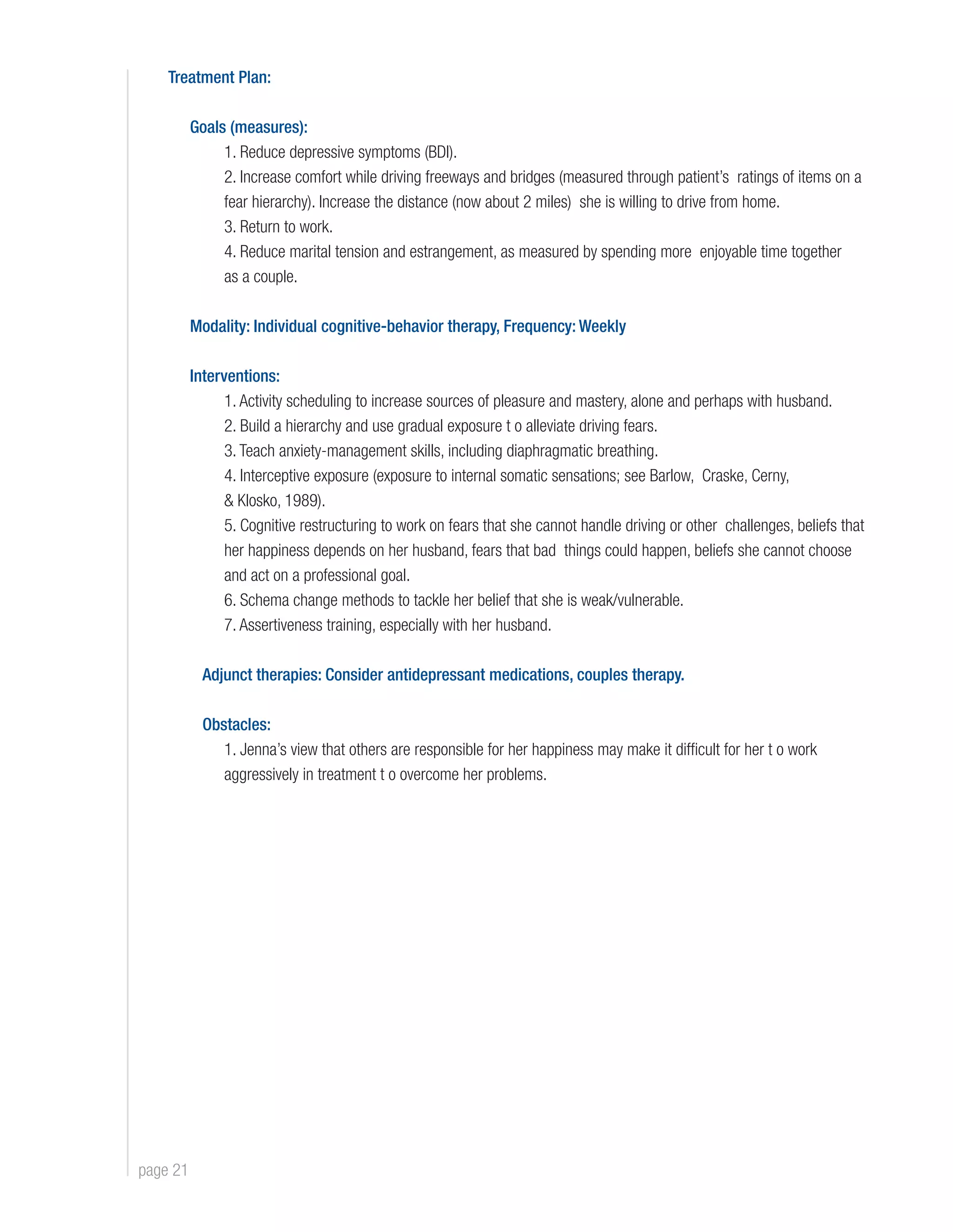 Clinical Psychology Case Formulation and Treatment Planning: A Primer | PDF