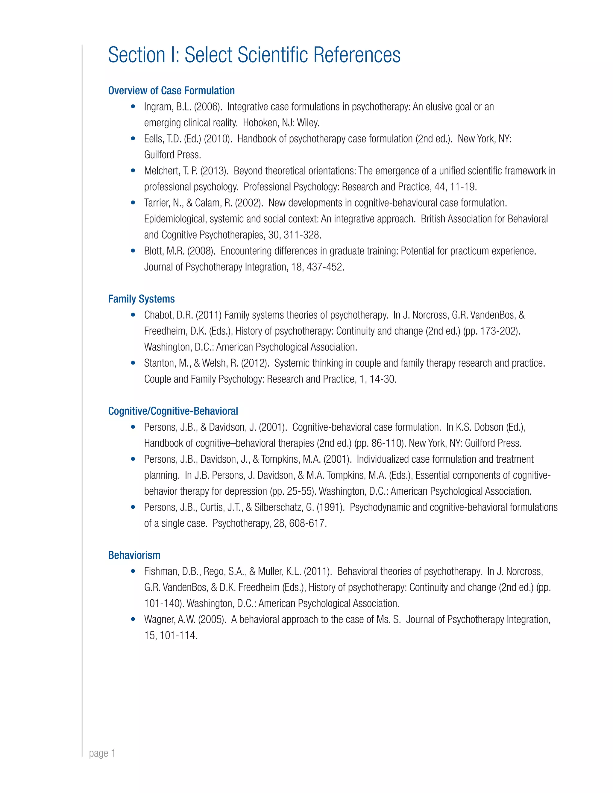 Clinical Psychology Case Formulation and Treatment Planning: A Primer | PDF