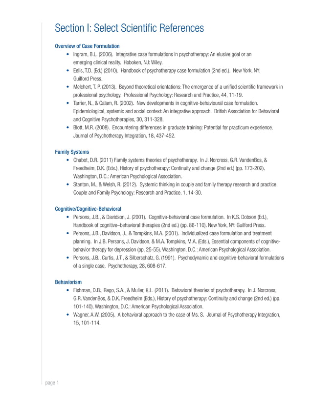 Clinical Psychology Case Formulation and Treatment Planning: A Primer | PDF