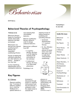 Clinical Psychology Case Formulation and Treatment Planning: A Primer | PDF