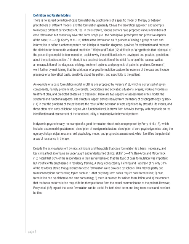 Clinical Psychology Case Formulation and Treatment Planning: A Primer | PDF