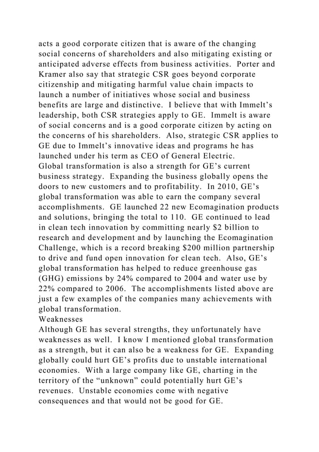 Case – Good Example 2Case 2 General Electric Ecomagination as a.docx