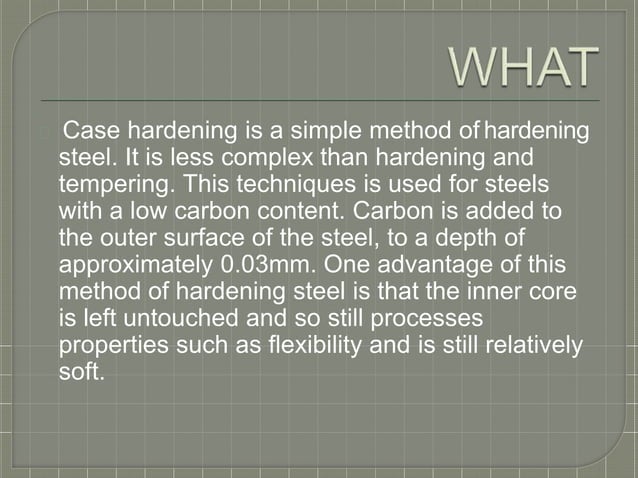 Case Hardening Ppt
