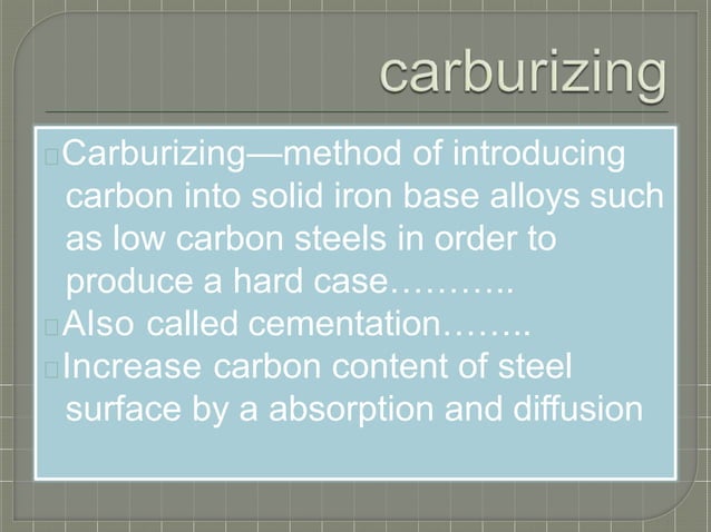 Case Hardening Ppt