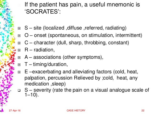 Case history in maxillofacial surgery