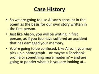 Case history alison | PPTX