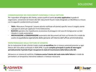 Conservazione digitale dei documenti contabili e delle fatture | PDF ...