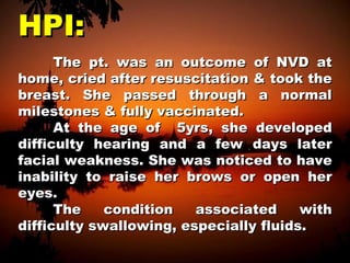 Case history of spinal muscular atrophy | PPT