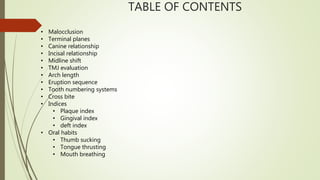 Case history pedodontics | PPTX | Dental Health | Diseases and Conditions