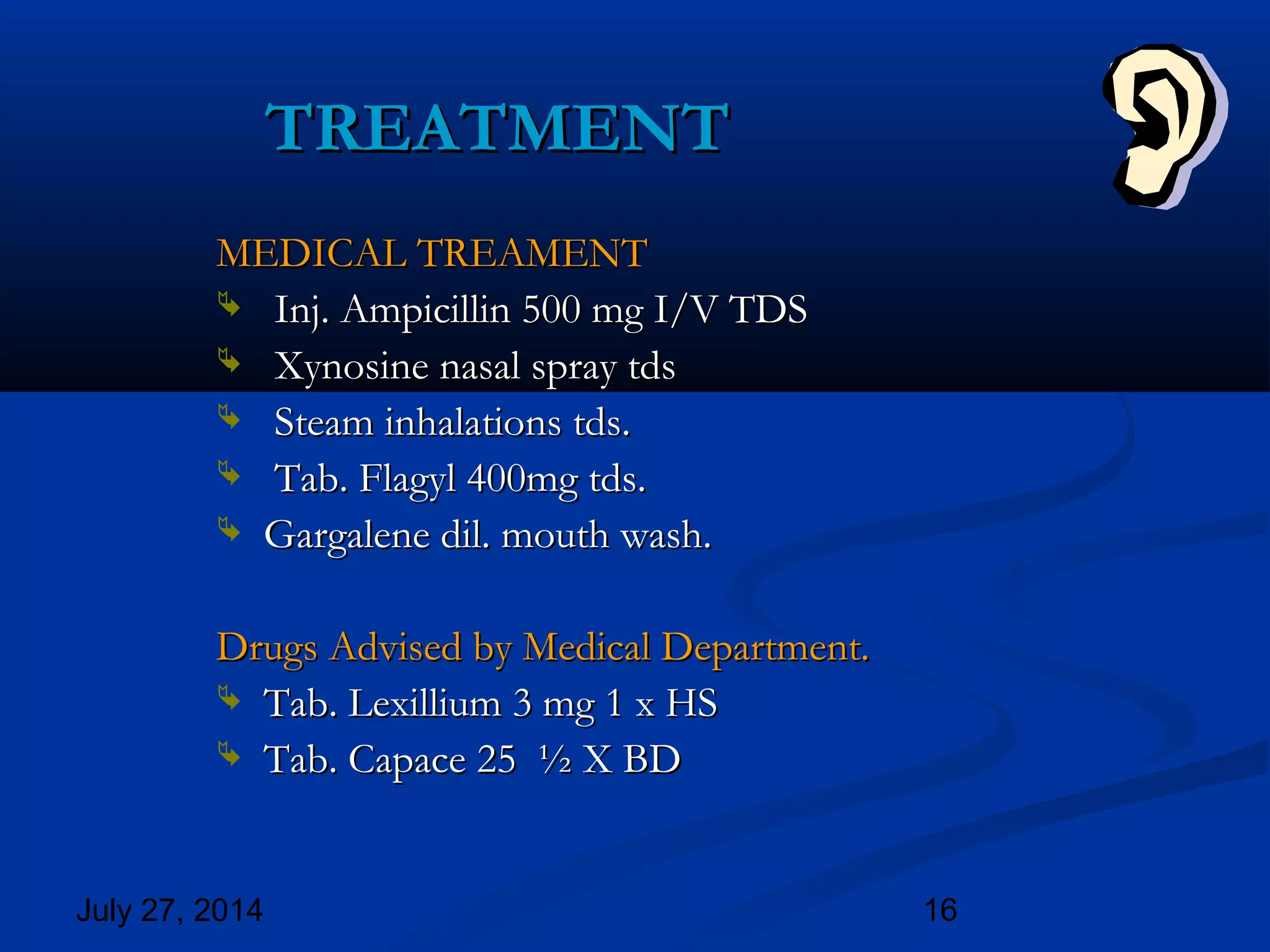 Case history sinusitis | PPT