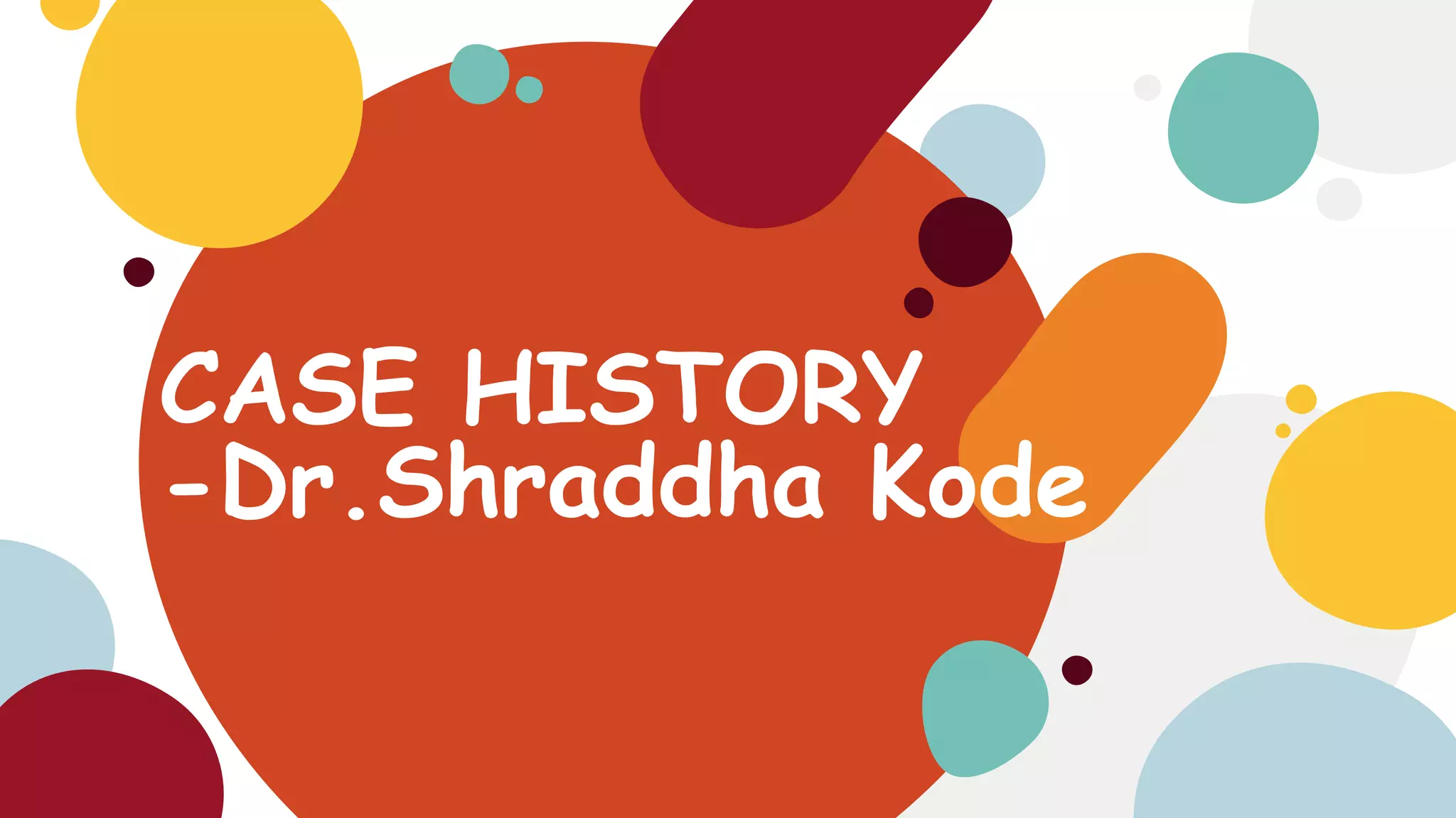 Periodontal Case History | PPTX