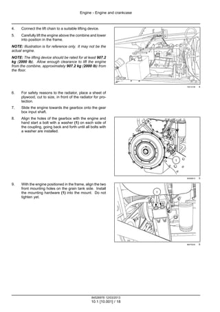Case ih axial flow 8120 combine service repair manual | PDF